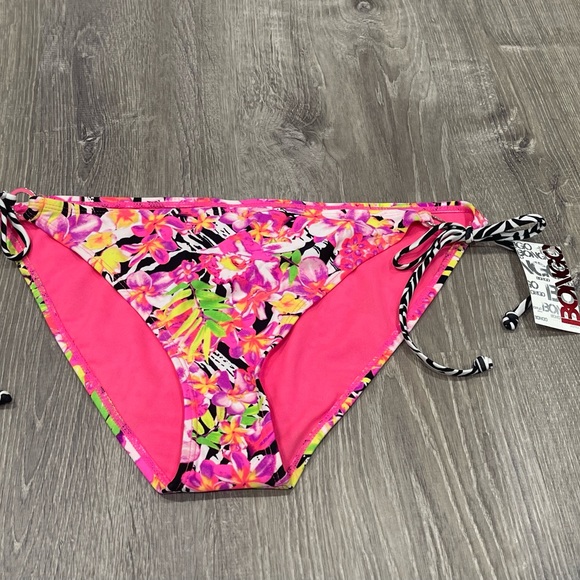 BONGO | Swim | New Bongo Swimsuit Bikini Bottom Xl Floral Animal Print K5 | Poshmark